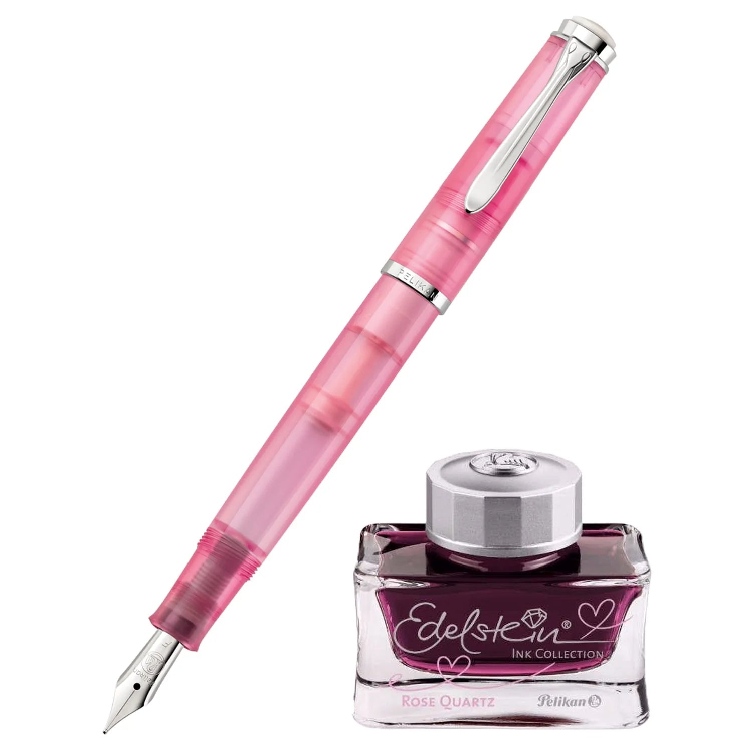 Pelikan Classic M205 SE Rose Quartz Fountain Pen Set (Special Edition ...